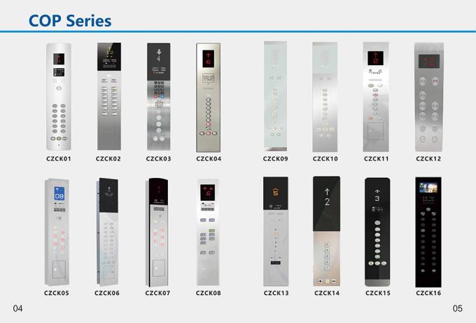 Elevator TFT Lop And Cop Push Button Electrical Panel With Touchless Sensor
