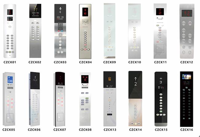 Slim Type Customized Elevator Cop Panel Lift Cop Glass Black Acrylic
