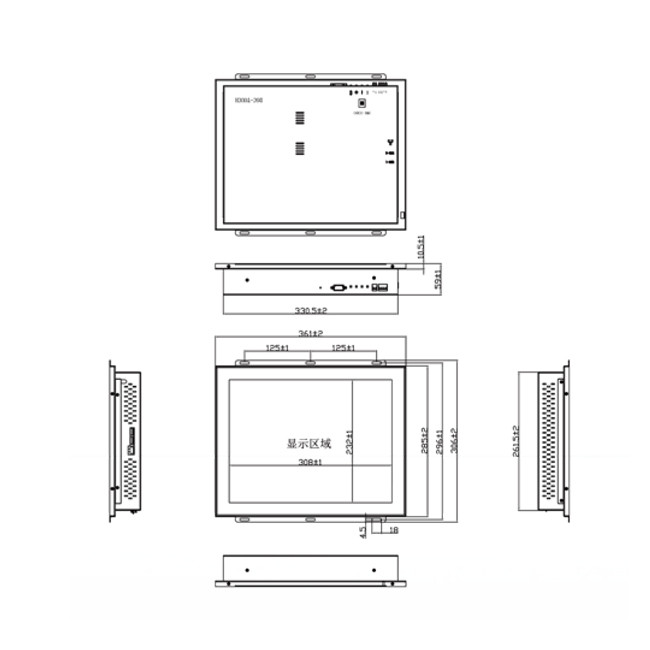700mA Home Intelligent Elevator System 15 Inch Touch Screen Elevator Panel